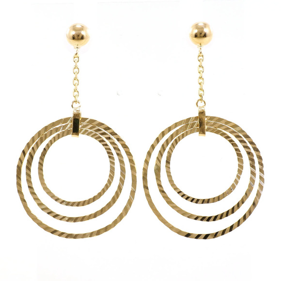 OTHERS | Jewelry | K4 14k Yg Yellow Gold Earrings Total Weight 4g Like ...